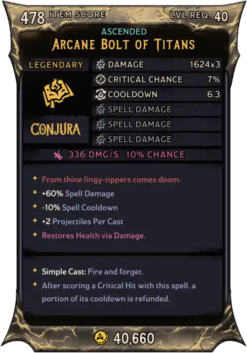 Arcane Bolt • TTWL – Legendary Grenade | Lootlemon